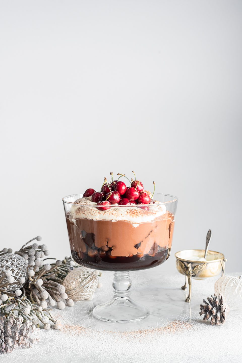 Black Forest Chocolate Mousse Trifle | Bibbyskitchen recipes